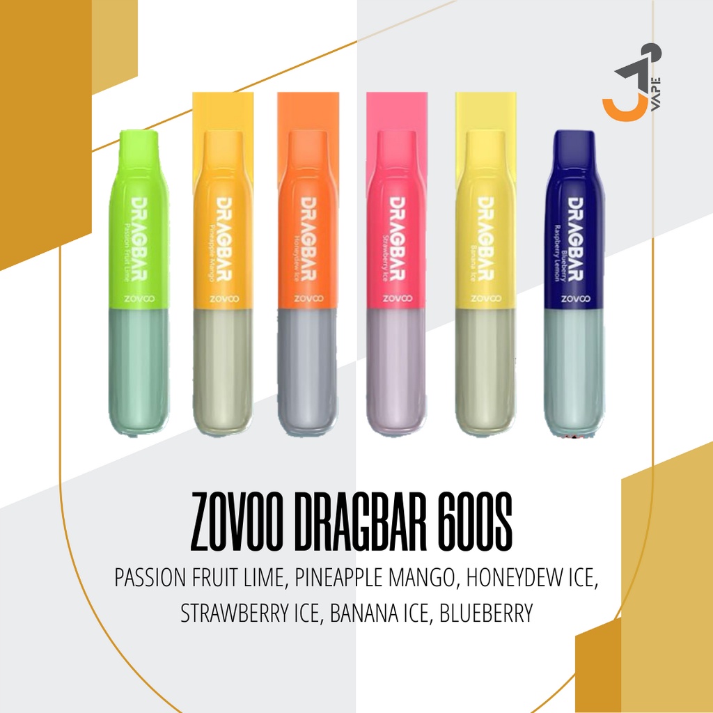 Jual ZOVOO DRAGBAR 600S DISPOSABLE POD AUTHENTIC BY ZOVOO | Shopee ...