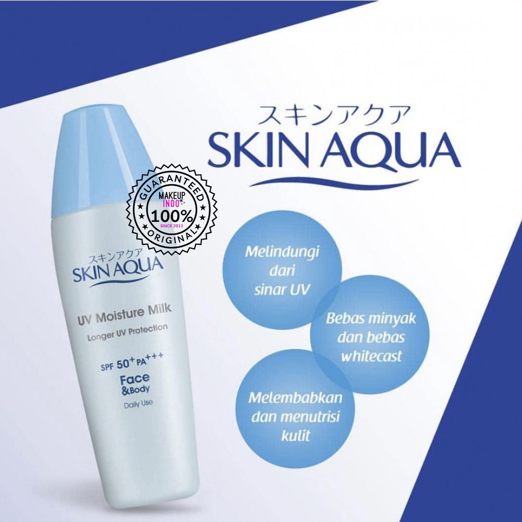 Jual SKIN AQUA UV MOISTURE MILK SPF 50+PA+++ - LONGER UV PROTECTION ...
