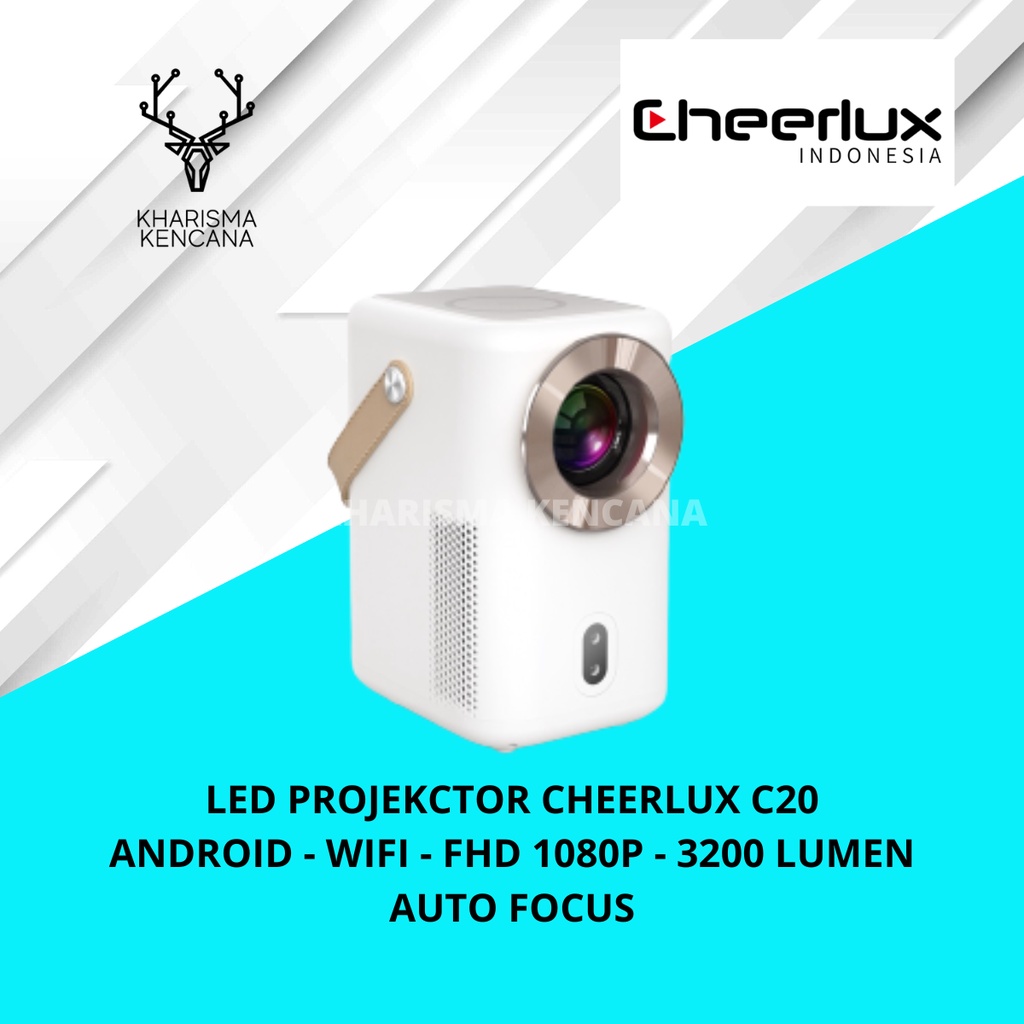 Jual LED PROJECTOR CHEERLUX C20 ANDROID WIFI 3200 LUMENS 1080P | Shopee ...