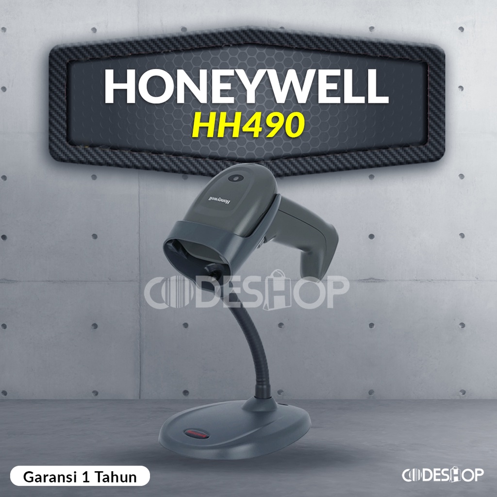 Jual Scanner Barcode Honeywell HH490 Imager 1D & 2D Interface USB ...