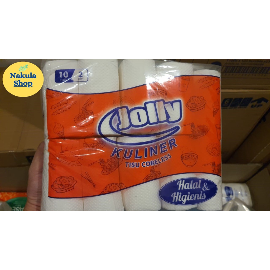 Jual TISSUE JOLLY Coreless / Tissue Gulung / Tissue Bathroom Isi 10 ...