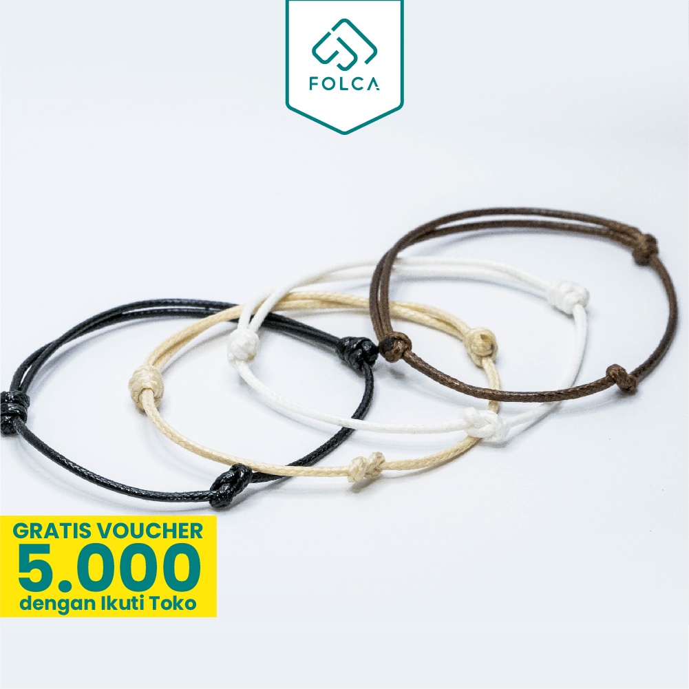 Jual Folca Gelang X Orion - Gelang Tali Etnik Polos Simple Premium ...