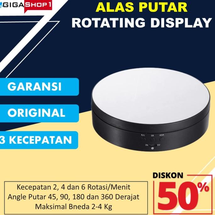 Jual Alat Alas Putar Fotografi Rotating Display Stand Base Meja Putar ...