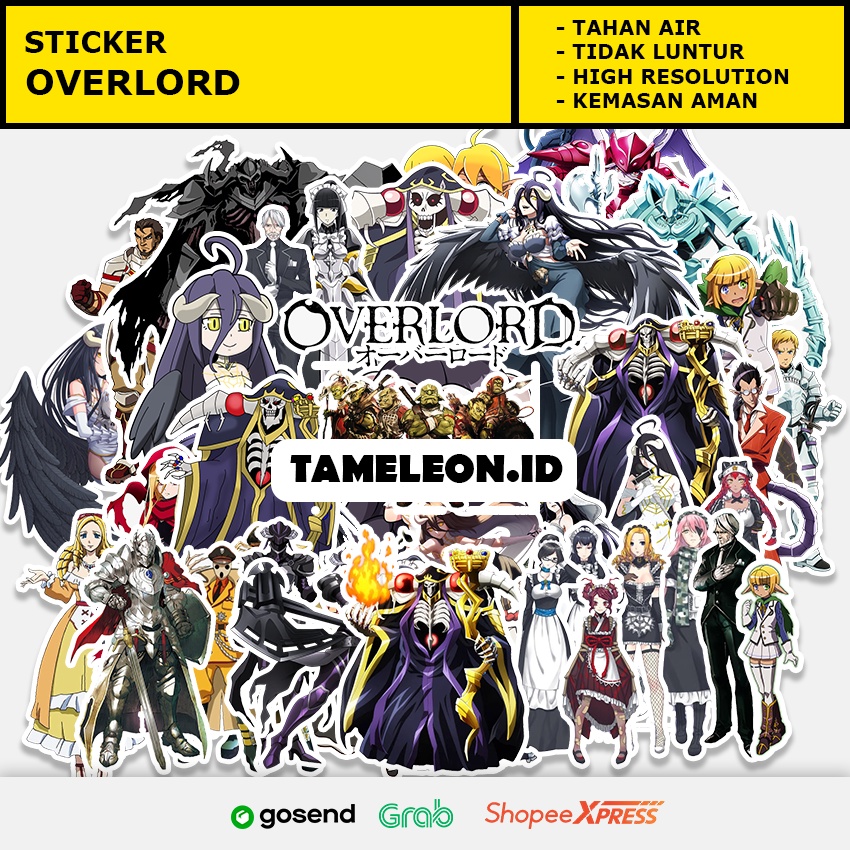 Jual Sticker Anime Overlord Albedo Fiora Ooal Gown Blood Fallen ...