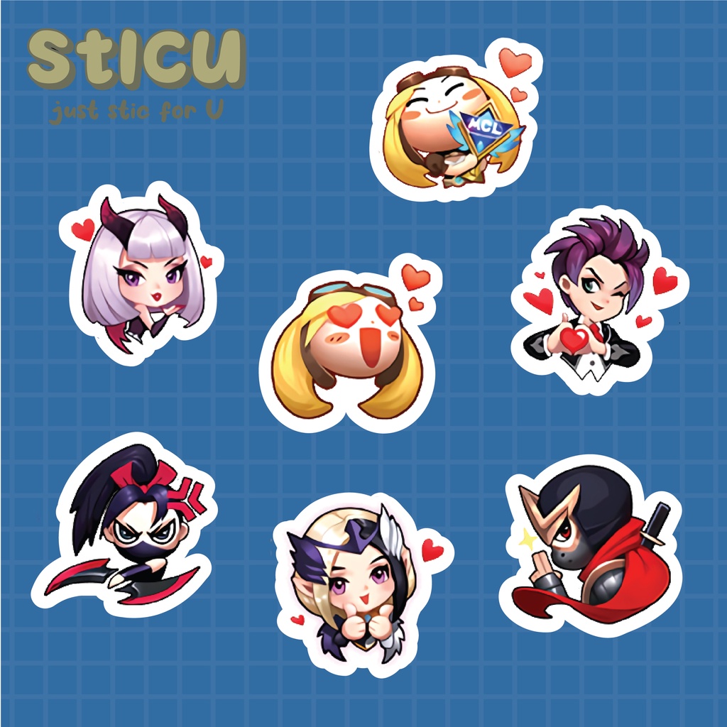 Jual MOBILE LEGENDS SERIES STICKER PACK V2 - STIKER HELM CASE HP LAPTOP ...