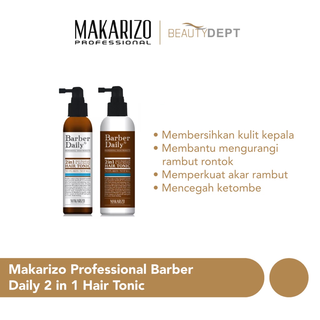 Jual Makarizo Barber Daily 2 in 1 H Tonic 140mL | Shopee Indonesia