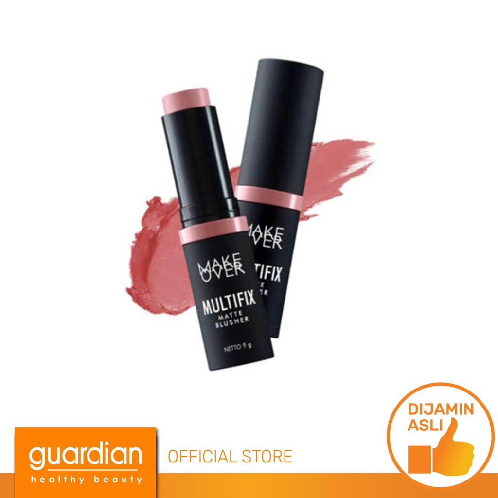 Jual MAKE OVER Multifix Matte Blusher 05 Heatshot 9g | Shopee Indonesia