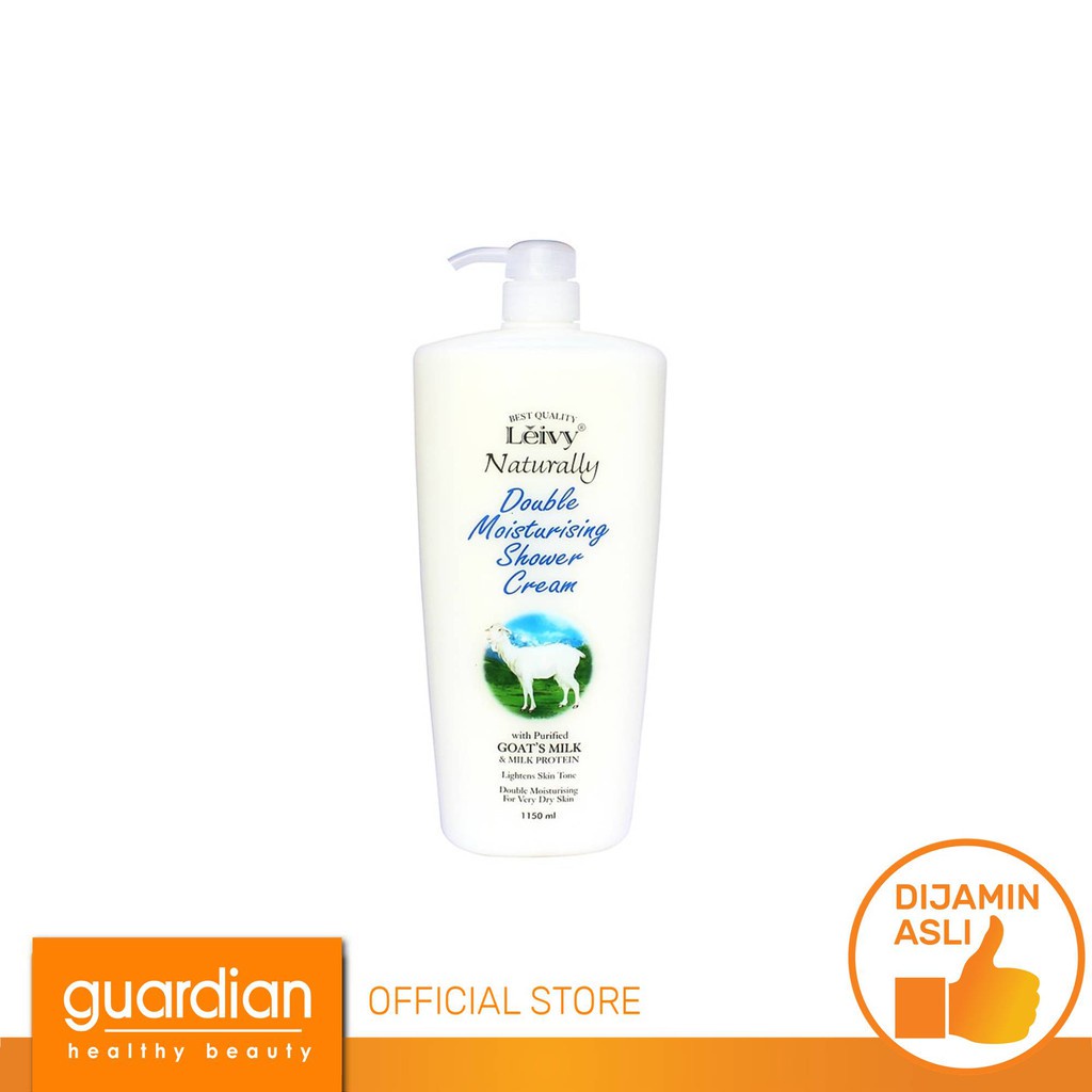 Jual LEIVY Daily Mositurizer Shower Cream Goat Milk Pump 1150ml | Shopee Indonesia