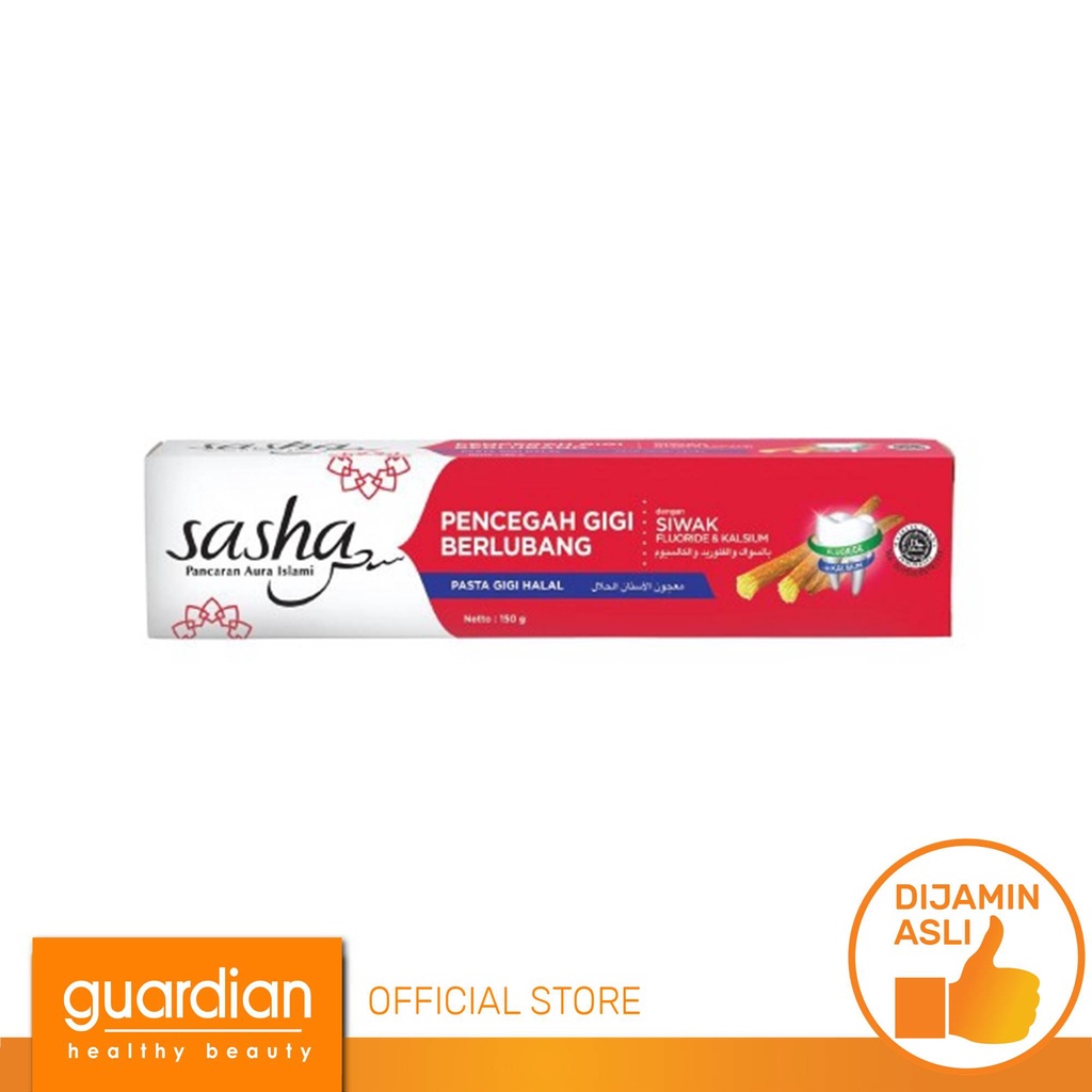 Jual SASHA Toothpaste Pencegah Gigi Berlubang 150g | Shopee Indonesia