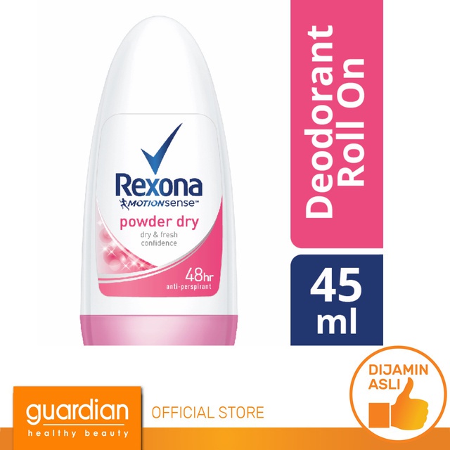 Jual REXONA WOMEN Roll On Powder Dry 45ml | Shopee Indonesia