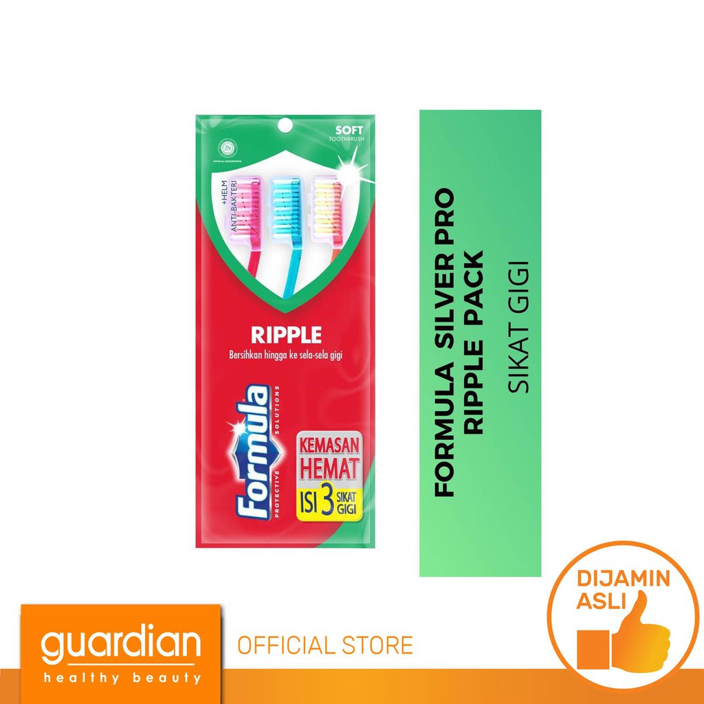 Jual FORMULA Tooth Brush Ripple Pack Soft 3S | Shopee Indonesia