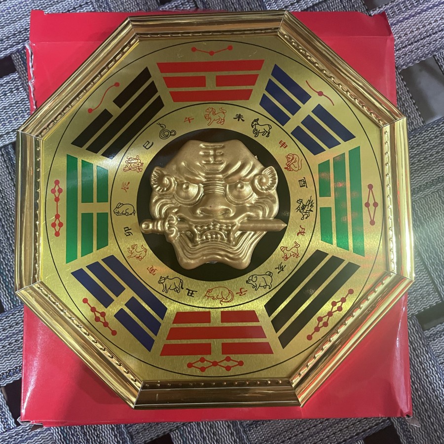 Jual Pakwa pak wa pakua pa kua singa gigit pisau fengshui 7 inch ...