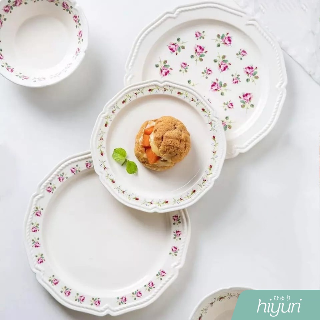 Jual HIYURI Piring Vintage Rose/piring makan/piring dinner/piring rose ...