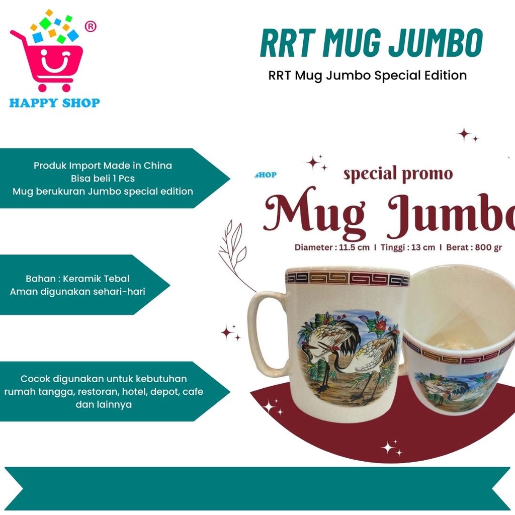 Jual RRT Mug Jumbo Special Edition / Mug Jumbo | Shopee Indonesia