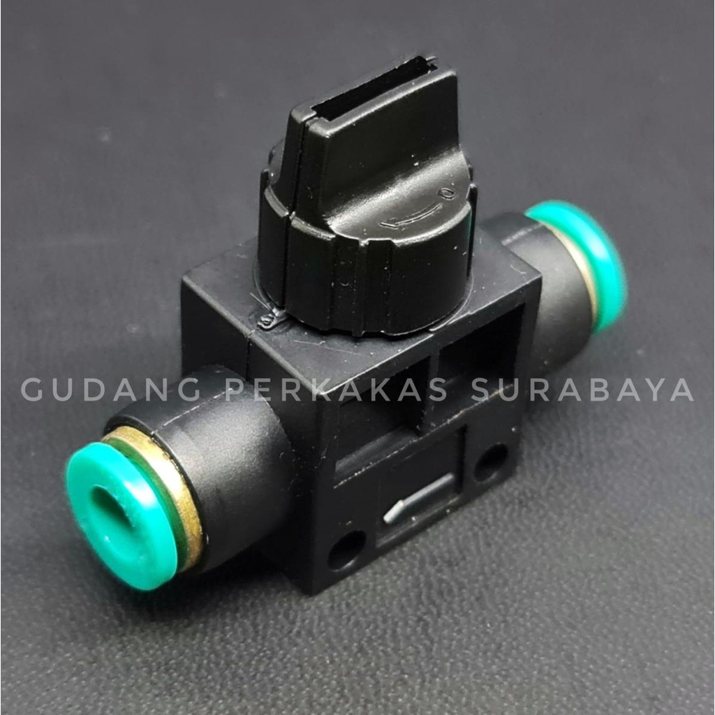 Jual FLOW CONTROL HAND VALVE PNEUMATIC STOP KRAN PNEUMATIC UNION ...