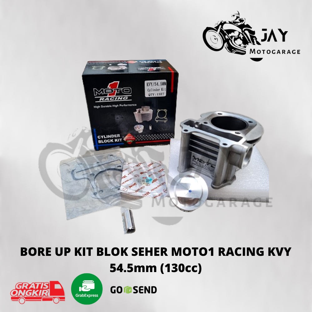 Jual Block Seher Bore Up Kit Moto1 Beat Scoopy Vario FI KVY 54,5mm ...
