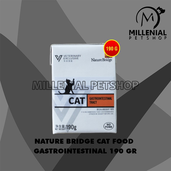 Jual Makanan Kucing Nature Bridge Wet gastro intestinal Cat 190 gram ...