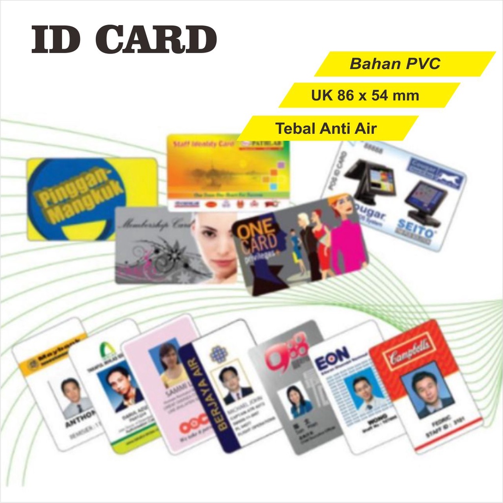 Jual cetak id card bahan pvc tebel | Shopee Indonesia
