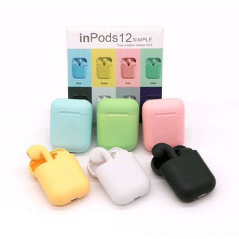 Jual Headset Bluetooth Wireless TWS Inpods 12 Macaron Color TWS i12 ...