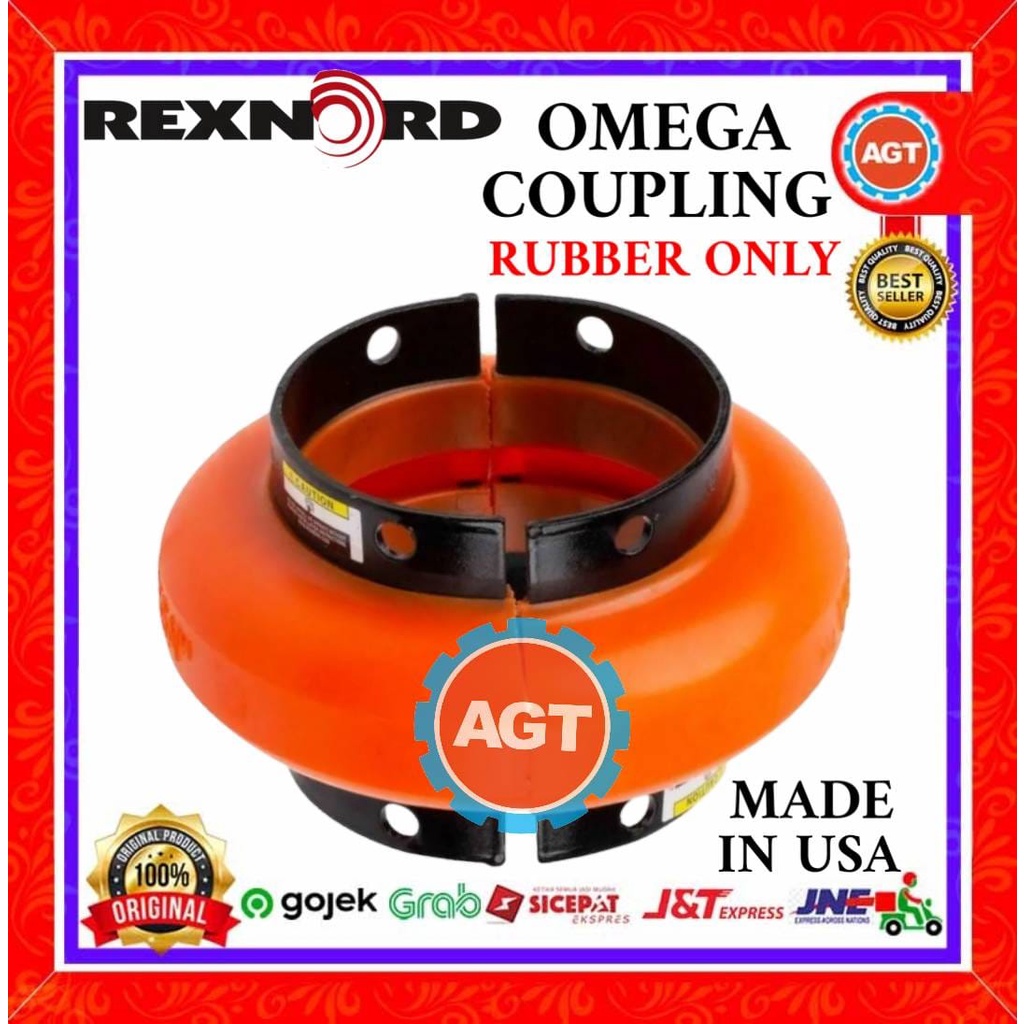 Jual OMEGA COUPLING REXNORD TYPE E10 RUBBER/ELEMENT ONLY WITHOUT HUB ...