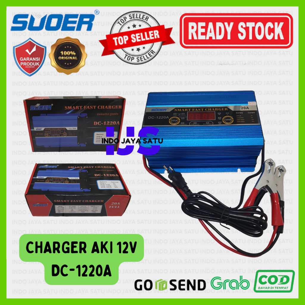 Jual SUOER DC-1220A Smart Fast Charger Aki 12V 20A Casan Accu Aki ...