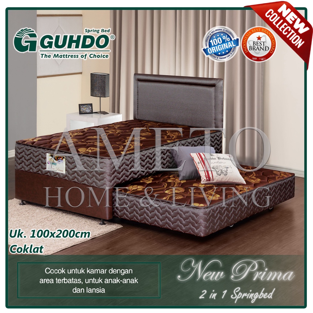 Jual Guhdo Springbed 2 in 1 New Prima 100x200 HB Prospine Full Set | Shopee Indonesia