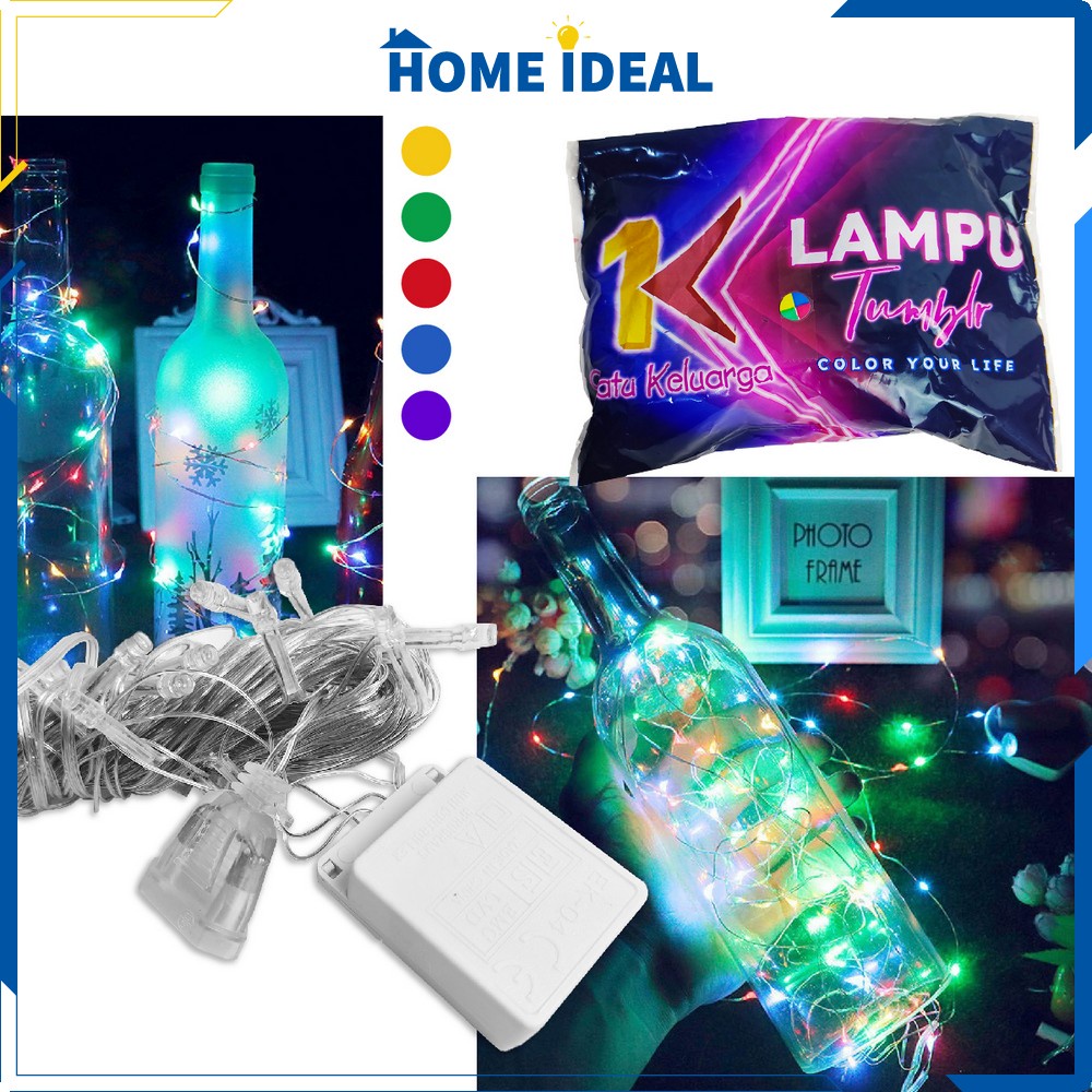 Jual Lampu Tumblr Light Led 10 Mtr 100 LED Kemasan OPP Dekorasi Kamar Multifungsi Lampu Hiasan ...