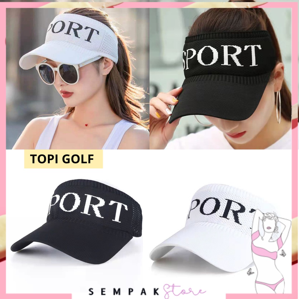 Jual SS Topi Golf Tennis Rajut NEWST Baseball Cap STAR Sun Visor SPORT ...