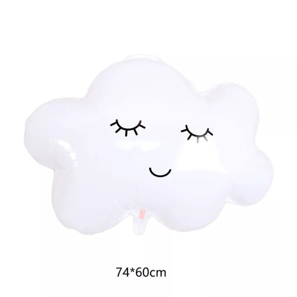 Jual Balon Foil Awan PUTIH JUMBO | Balon Awan Putih | Cloud Balon Jumbo ...
