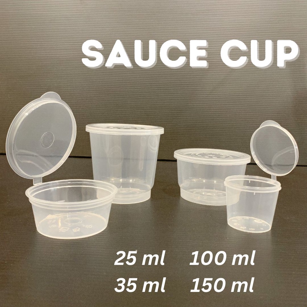 Jual Tempat saos plastik / saus sambal kecap cup 25 ml / 35 ml / 100 ml ...