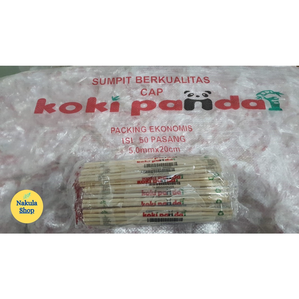Jual SUMPIT KOKI PANDA - ISI 50 PASANG/PACK + TUSUK GIGI ULIR | Shopee ...