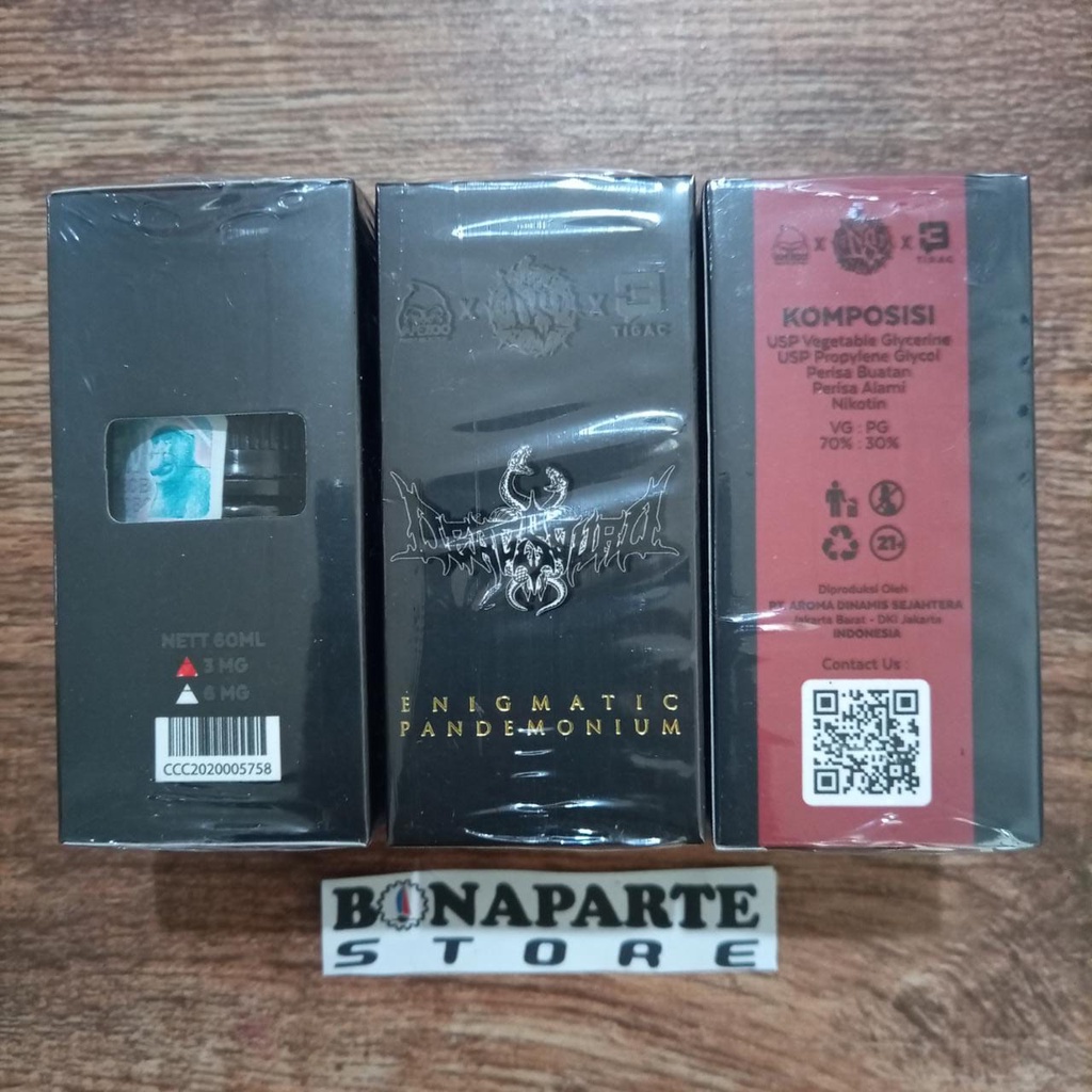 Jual Enigmatic Pandemonium 3MG 60ML By Vapezoo & Dead Squad Cukai 2023 | Shopee Indonesia