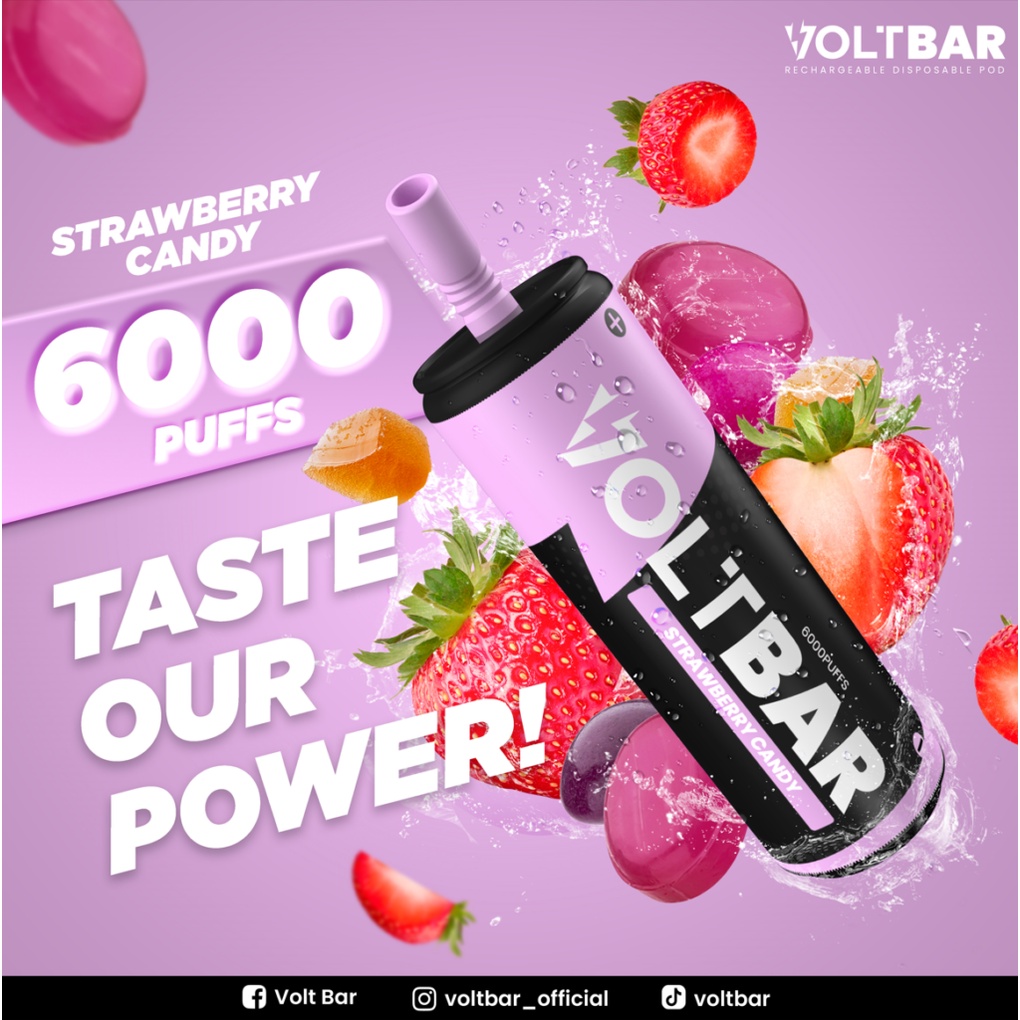 Jual VOLTBAR 6000 PUFFS RECHARGEABLE DISPOSABLE POD ALL VARIAN RASA ...