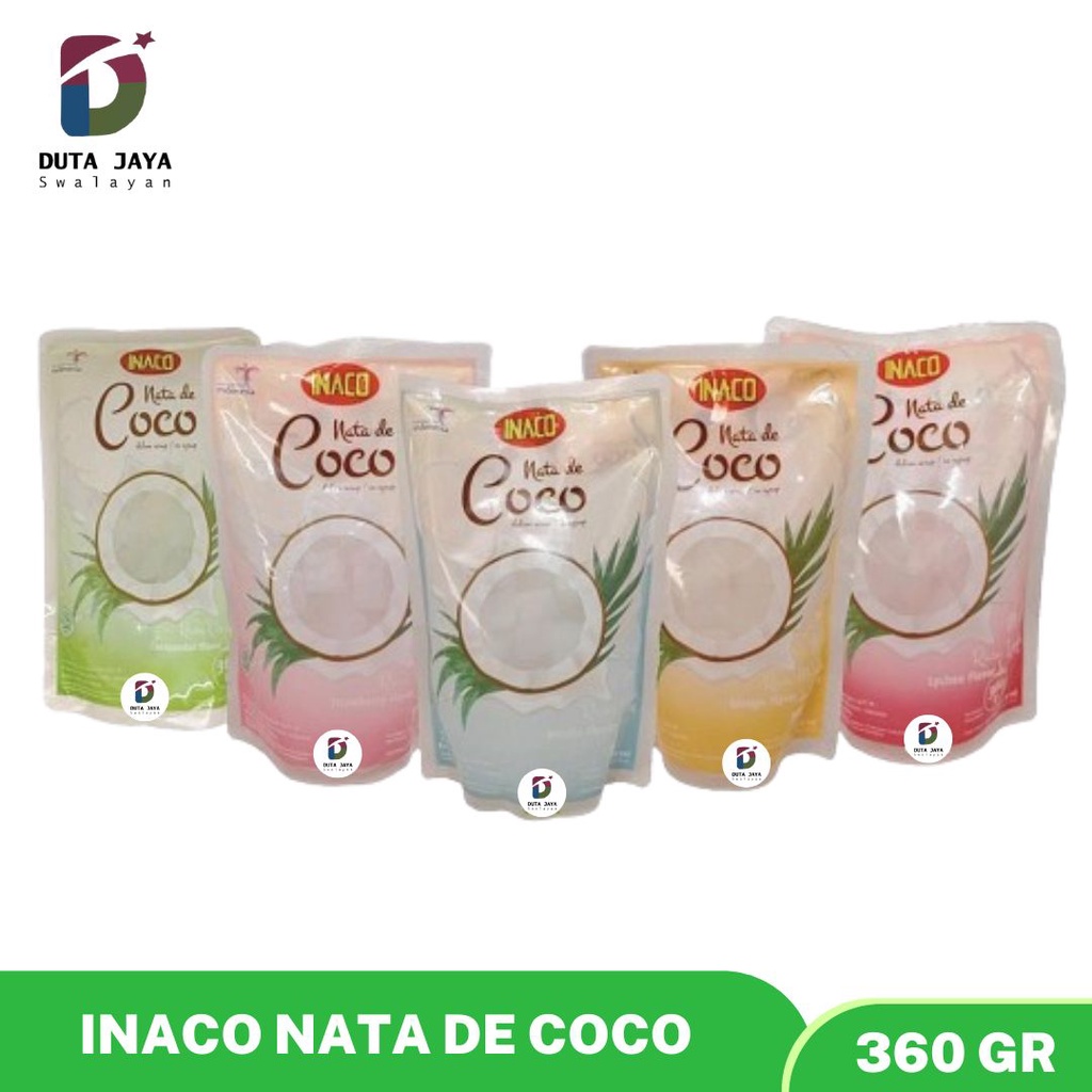 Jual Inaco Nata De Coco 360gr Strawberry Vanilla Cocopandan Lychee Mango Flavour 360 Gram ...
