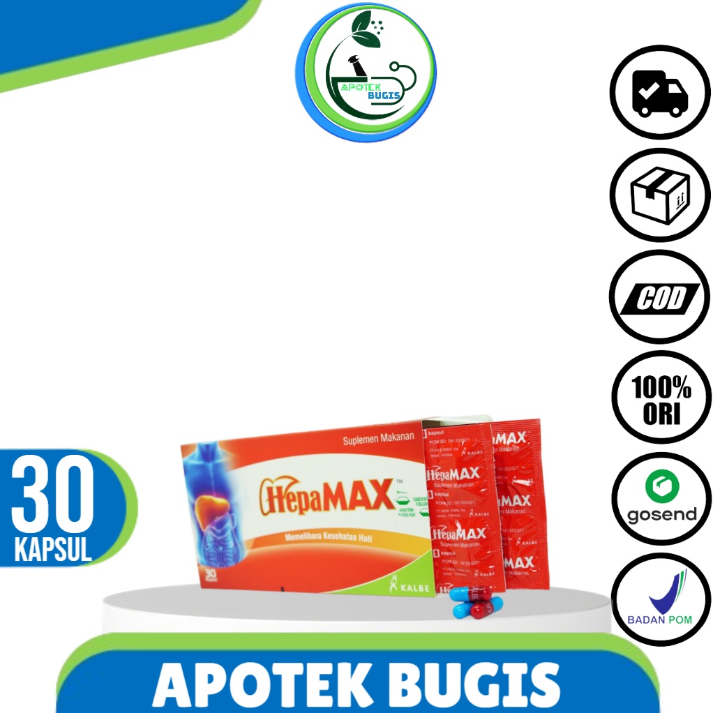 Jual Hepamax Box 30 Kapsul - Memelihara Kesehatan Fungsi Hati / Liver ...
