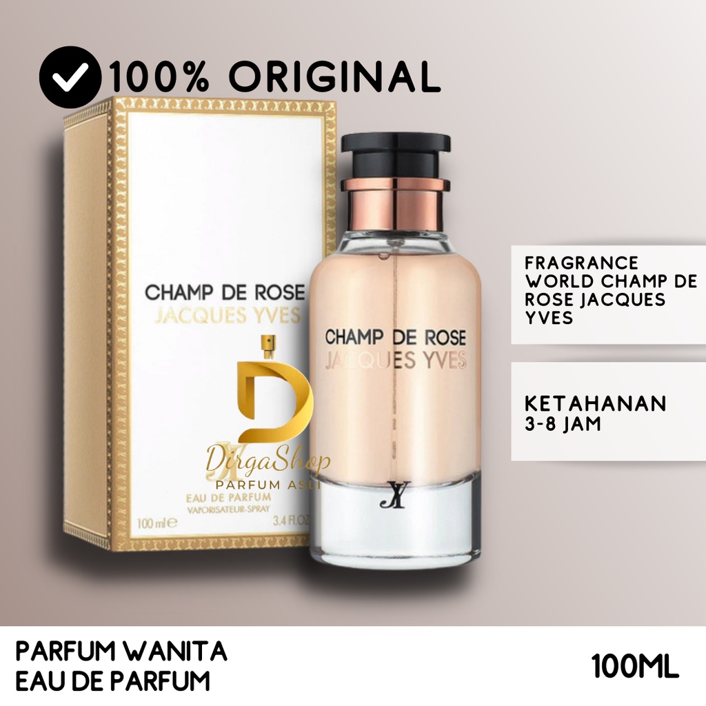 Jual Fragrance World Champ De Rose Jacques Yves EDP | Shopee Indonesia