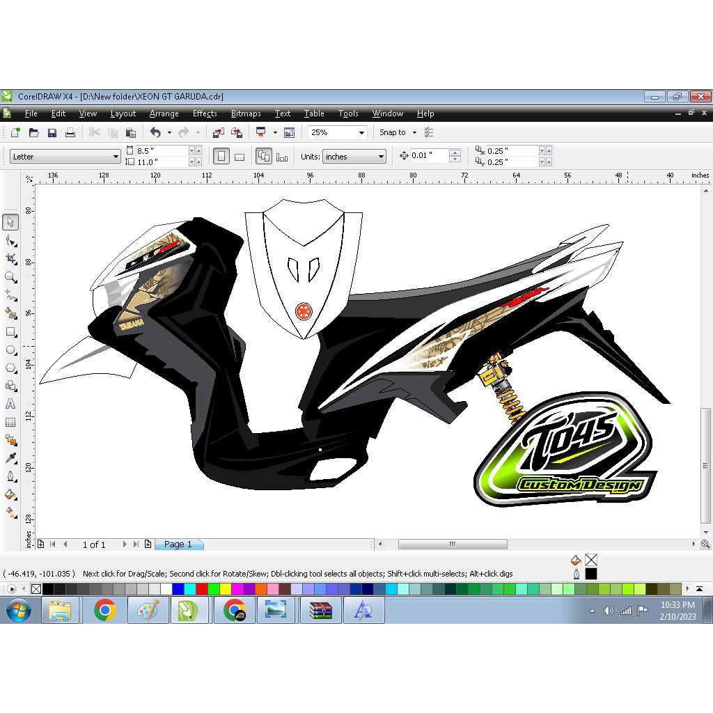 Jual Sticker striping xeon gt 125 garuda | Shopee Indonesia