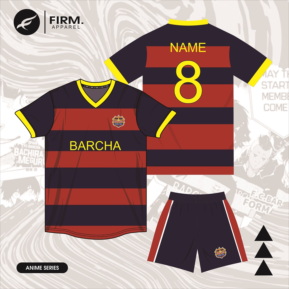 Jual Jersey anime bluelock custom cosplay jersey anime barcha fc kaos ...