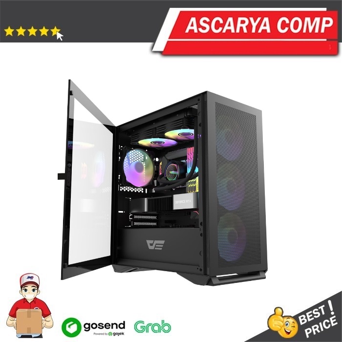 Jual Casing AIGO DLM200 M-ATX GAMING PC - BLACK | Shopee Indonesia