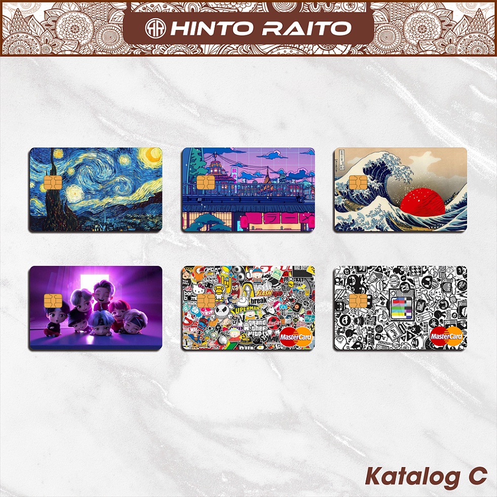 Jual Stiker Kartu ATM - Sticker Skin Card Vinyl Emoney Flazz Katalog C ...