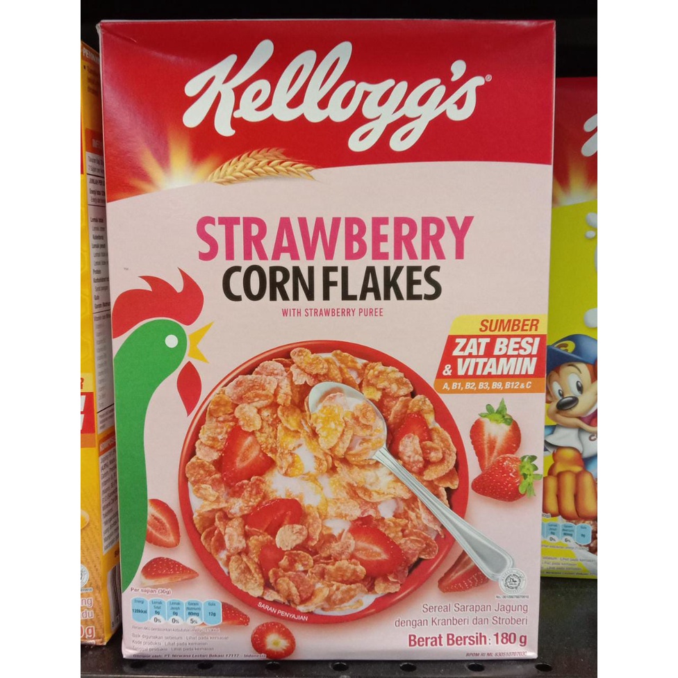 Jual Kellogs strawberry corn flakes 180g | Shopee Indonesia