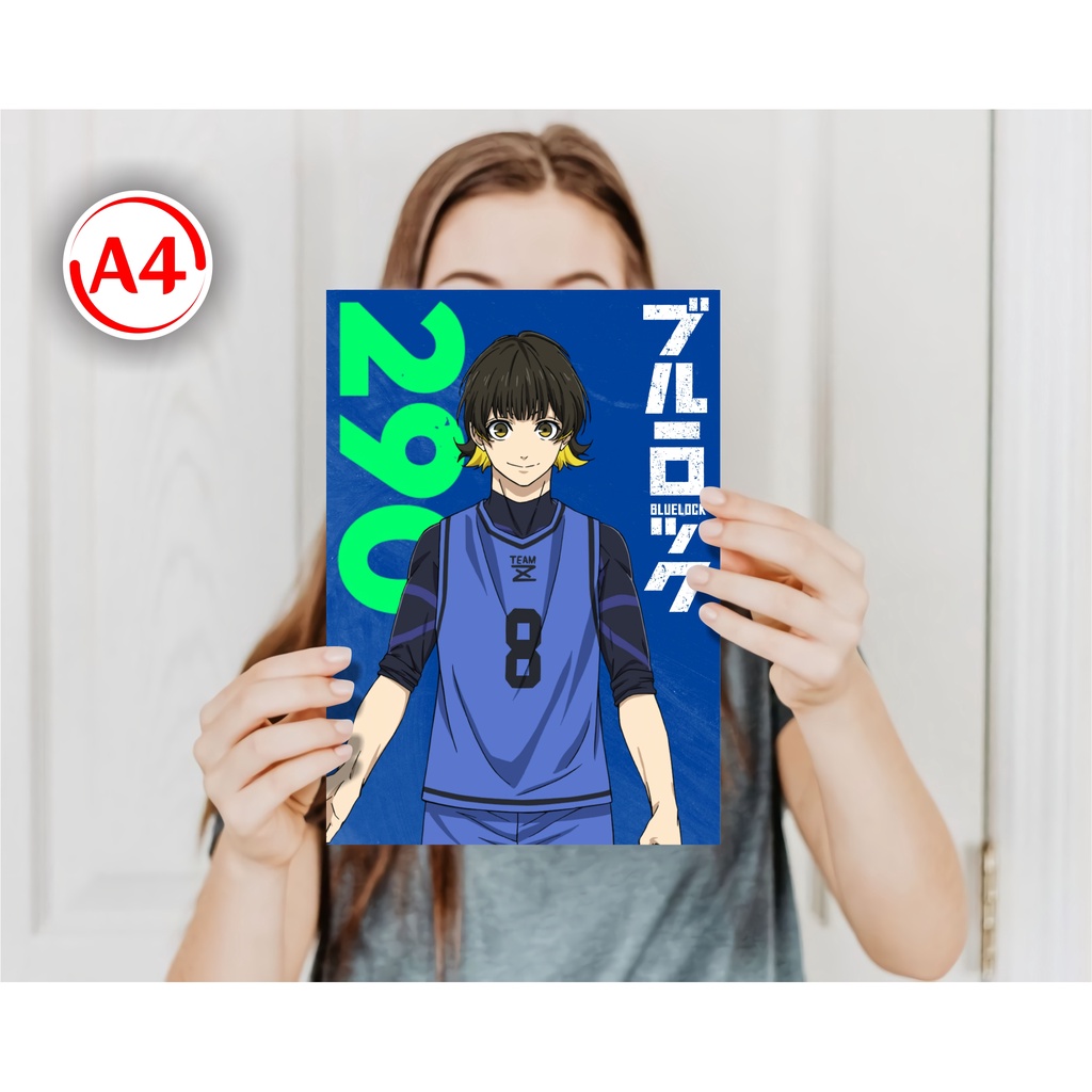 Jual Koleksi Poster A4 Anime Blue Lock B - Isagi Bachira Chigiri Barou ...