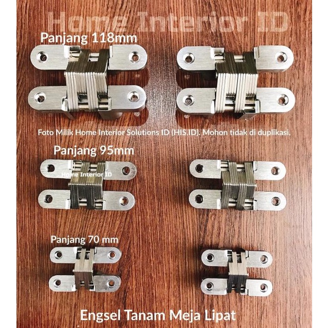 Jual Engsel Tanam Lipat 70 Mm / Concealed Invisible Hinge 7 Cm | Shopee ...