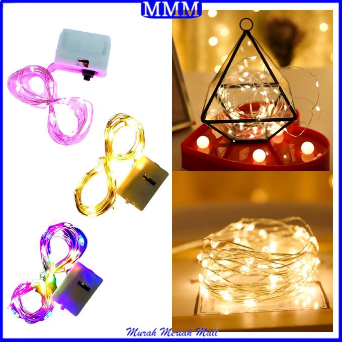 Jual MMM Lampu Tumblr Kawat Mini 1 2 3 5 Meter Lampu Hias Dekorasi Gift ...