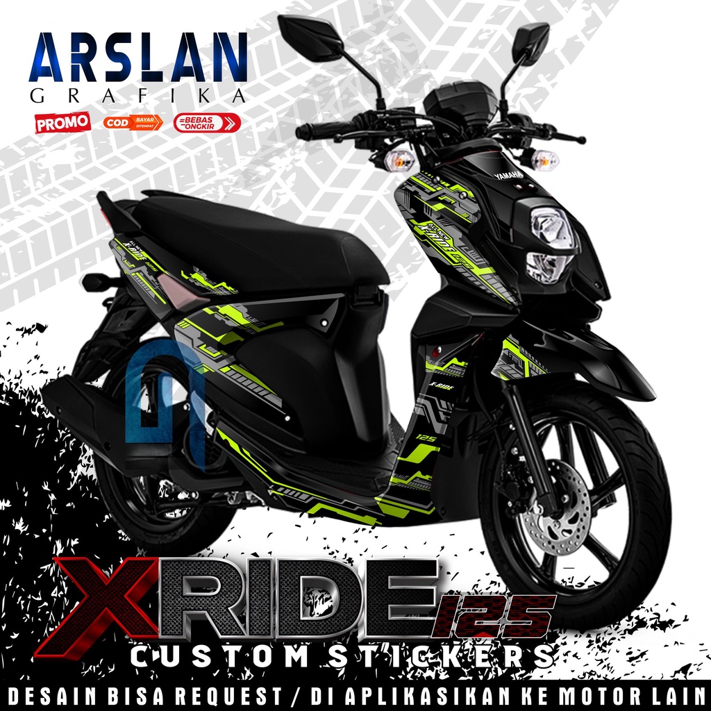 Jual Decal X RIDE 125 NEW Full Body Variasi / Desain HI-tech | Shopee ...