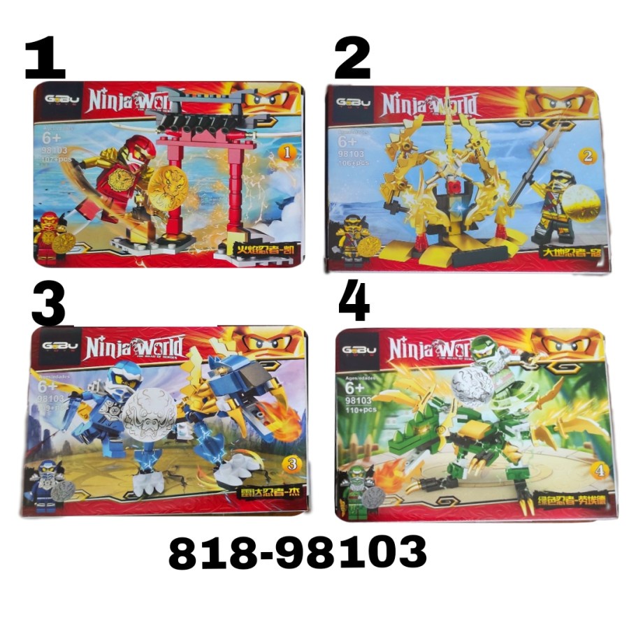 Jual Brick Building Blocks Ninja Ninjago Dragon Naga Biru Muda Ninja ...
