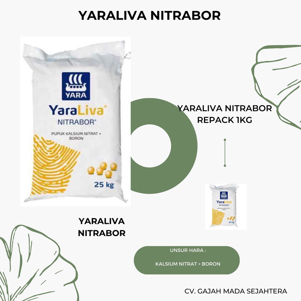 Jual PUPUK YARALIVA NITRABOR 1 KG REPACK - KALSIUM NITRAT BORON ...