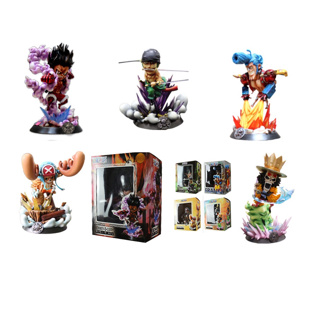 Jual One Piece PT GK Luffy Zoro Franky Chopper Brook Action Figure ...