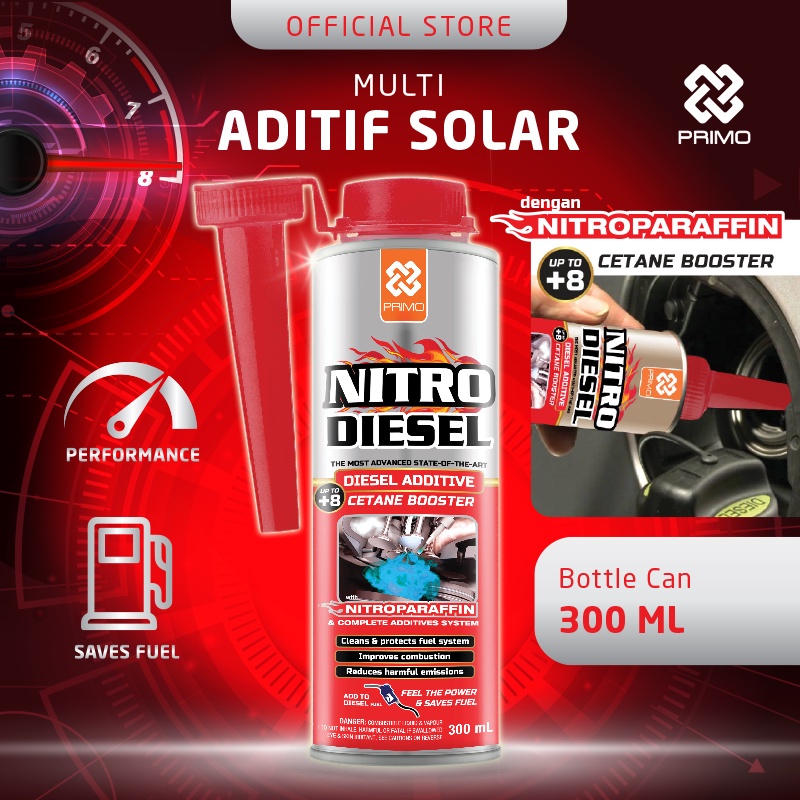 Jual Aditif Solar PRIMO NITRO Diesel Cetane Booster 300 mL | Shopee ...