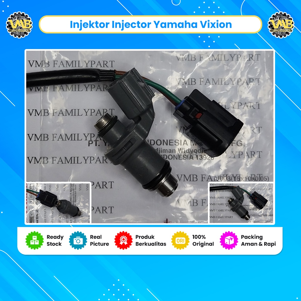 Jual Injektor Motor Yamaha Vixion New Hole 6 Lubang Enam Plus Socket ...
